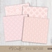 Blush Pink Damask Digital Papers, SEAMLESS Damask Papers, Damask ...