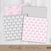 Elephant Digital Papers, SEAMLESS "baby Pink & Gray" Elephant ...