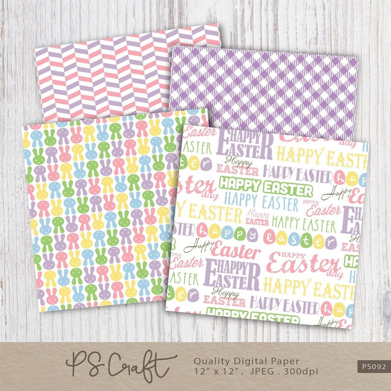 SEAMLESS Easter Fun Digital Papers Easter Papers Easter - Etsy