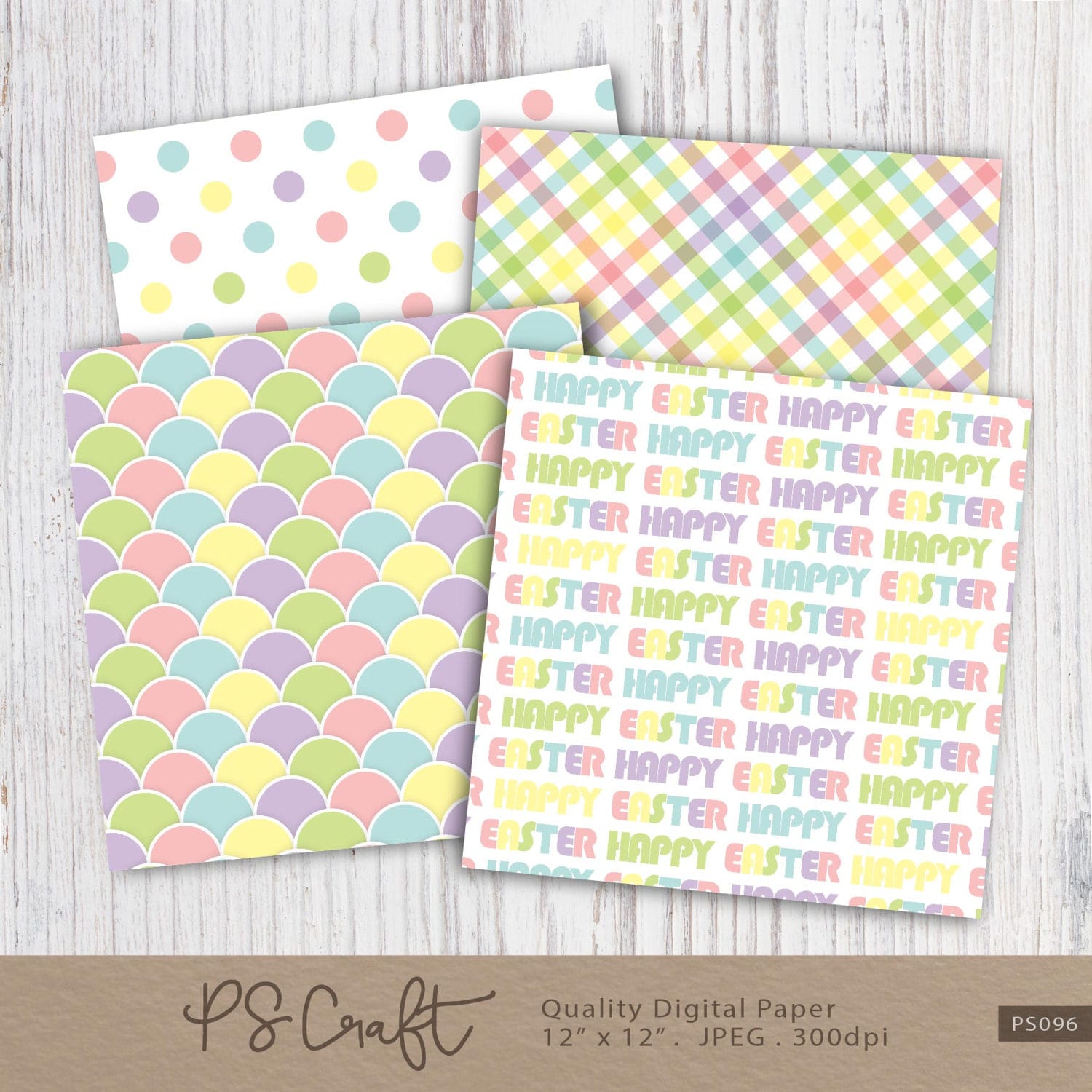 Seamless Easter Digital Paper Pack, Spring Backgrounds (JPEG) - Etsy