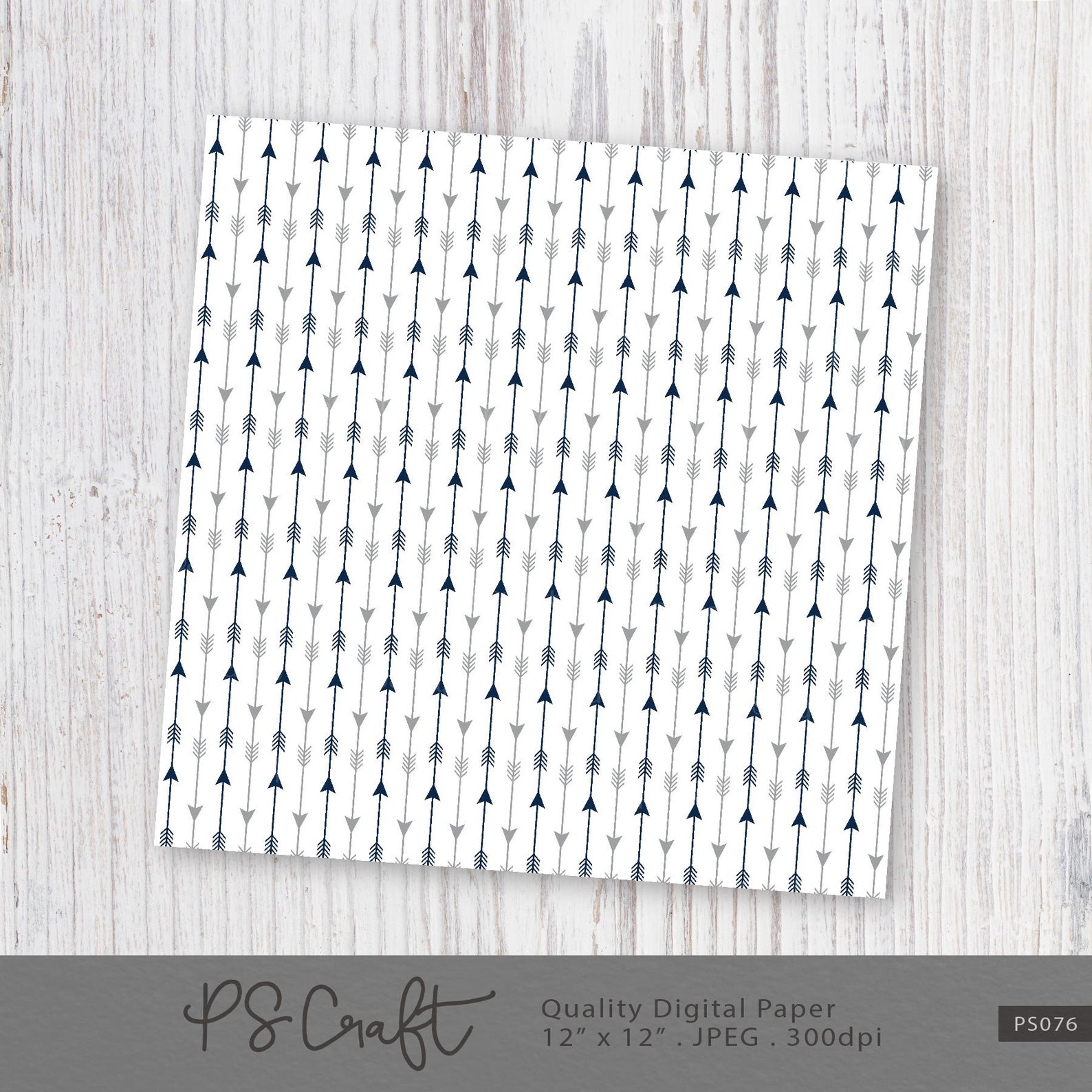Navy & Grey Arrows Digital Papers, SEAMLESS Arrows Papers, Tribal ...
