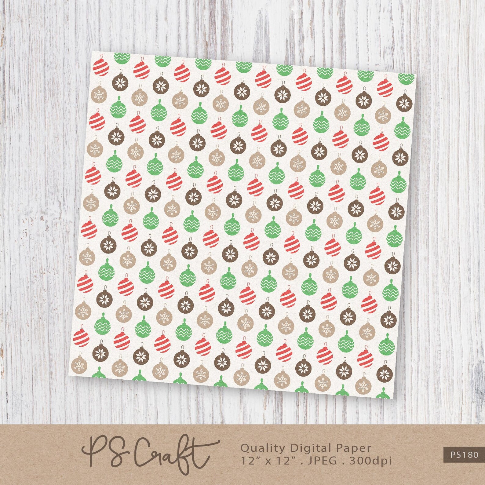 Christmas Digital Papers, SEAMLESS Textured Holiday Backgrounds, Kraft ...