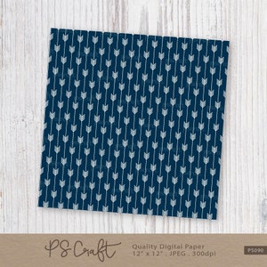 Orange and Navy Arrows Digital Papers, SEAMLESS Arrows Papers, Tribal ...