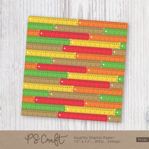 Back to School Digital Papers, SEAMLESS School Background, Teacher ...