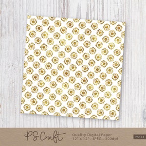 Gold Glitter Digital Papers, Seamless Gold Glitter Background, Golden ...