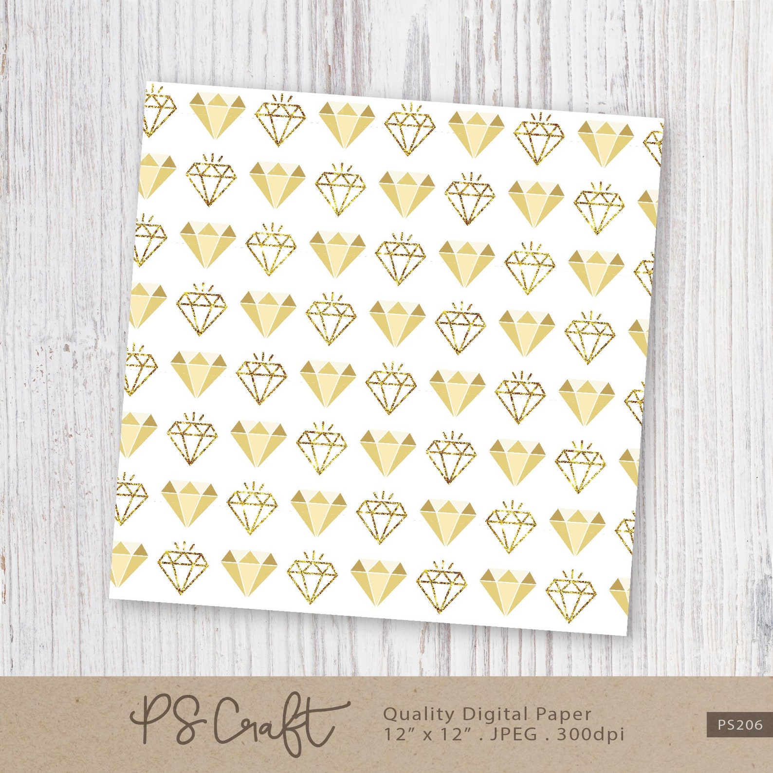 Gold Diamond Digital Paper SEAMLESS Digital Paper Gold - Etsy