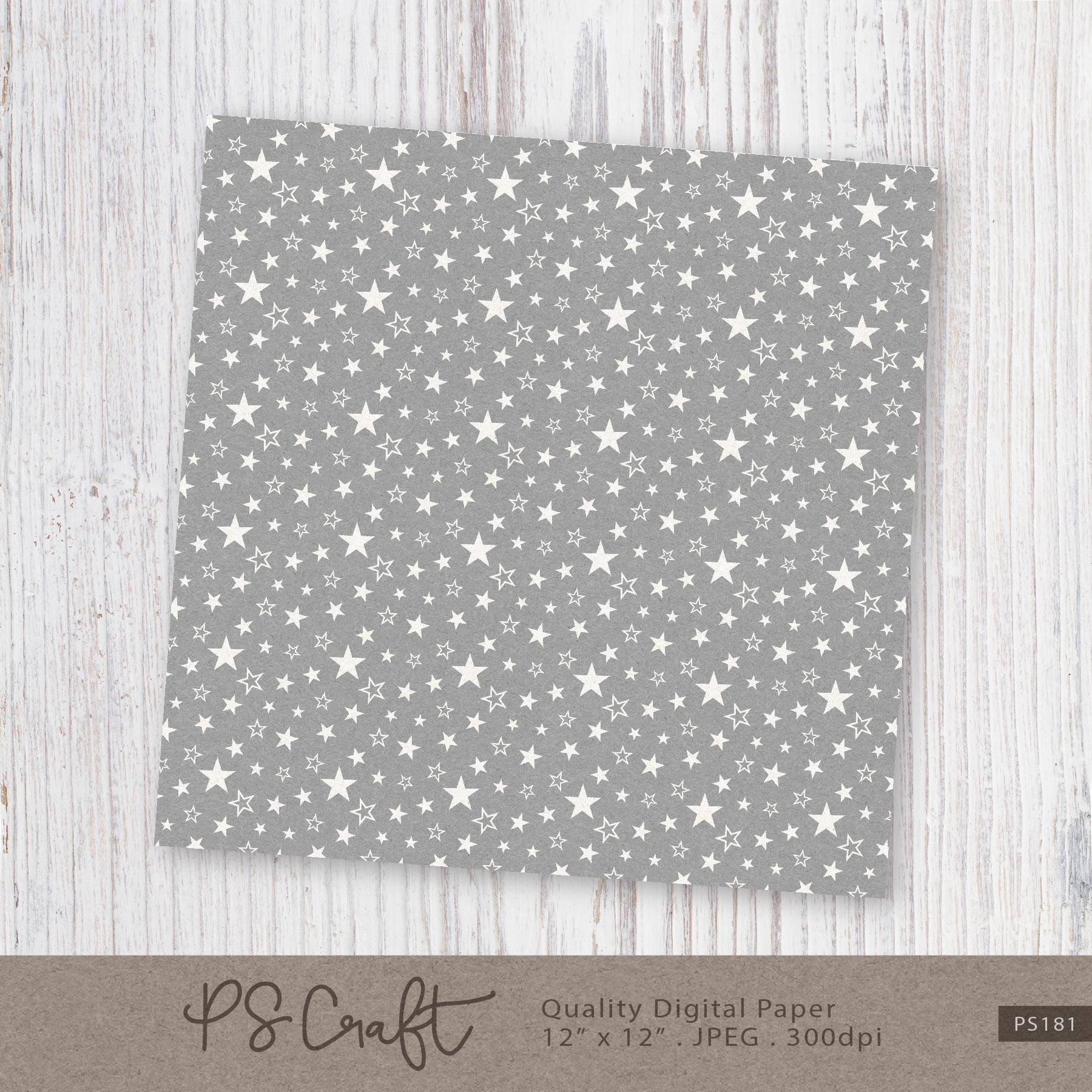 White Christmas Digital Papers, SEAMLESS Holiday Backgrounds, Kraft ...
