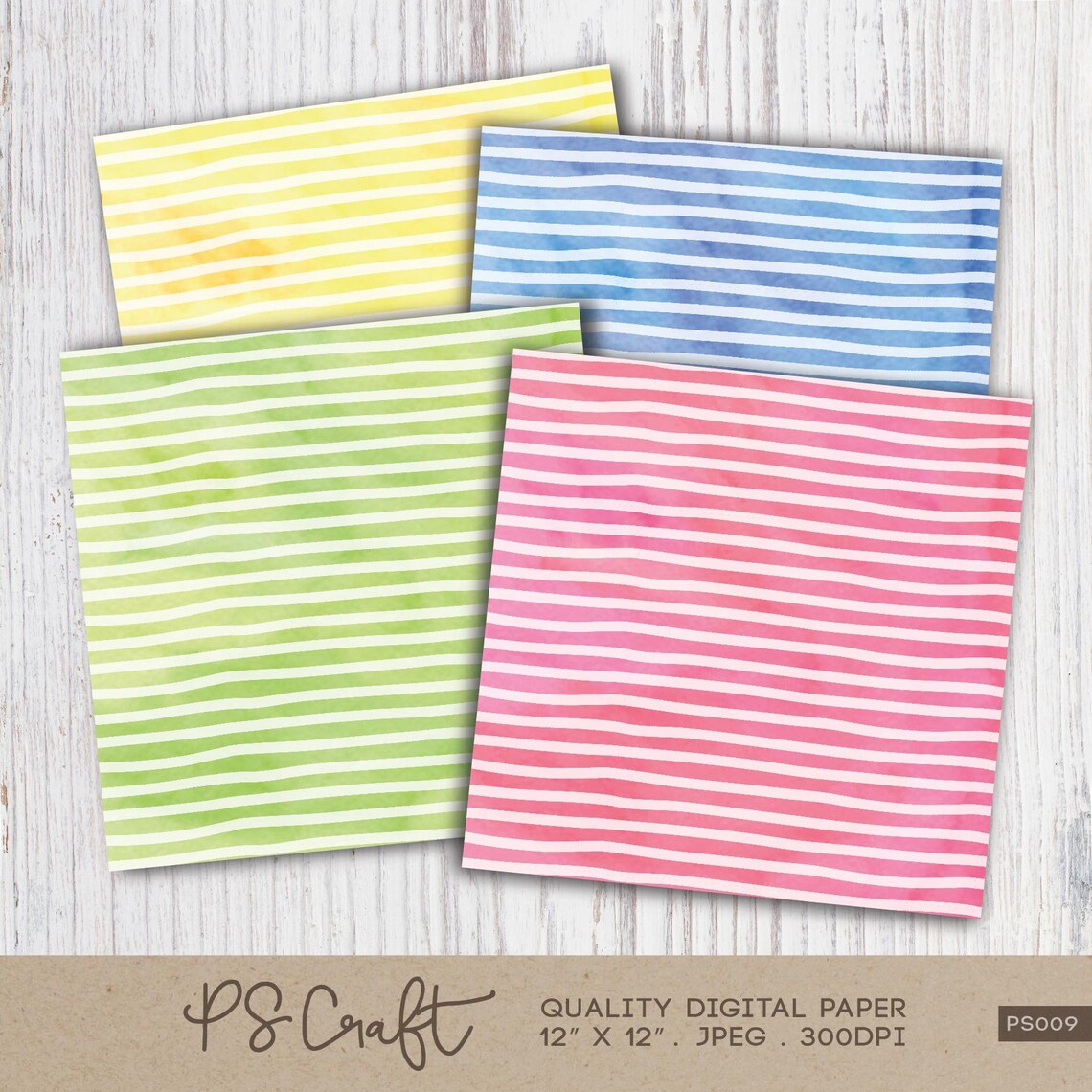 SEAMLESS Watercolor Stripes Digital Papers Stripes Wallpaper - Etsy