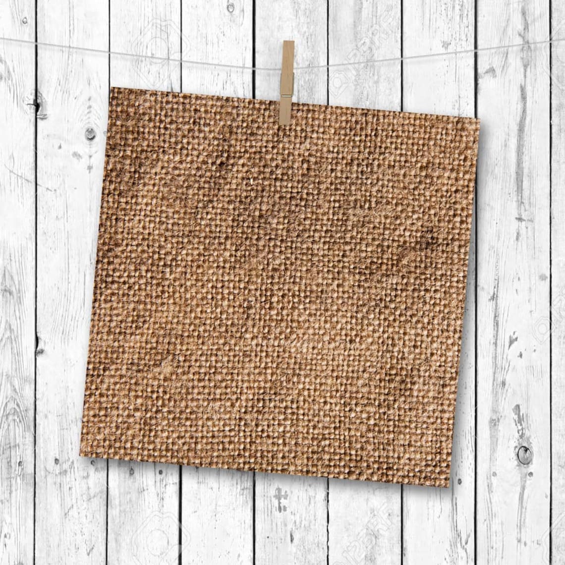 Natural Burlap Digital Papers, Fabric Texture Digital Papers, Burlap ...