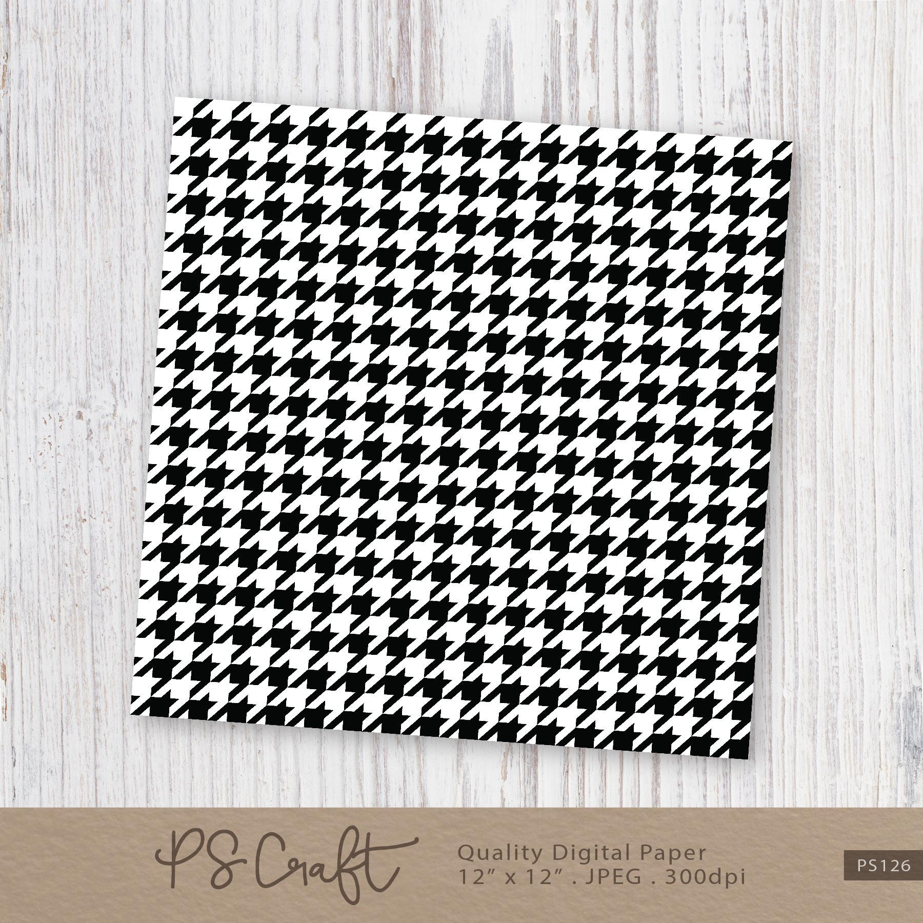 Houndstooth Digital Papers SEAMLESS Houndstooth Digital - Etsy