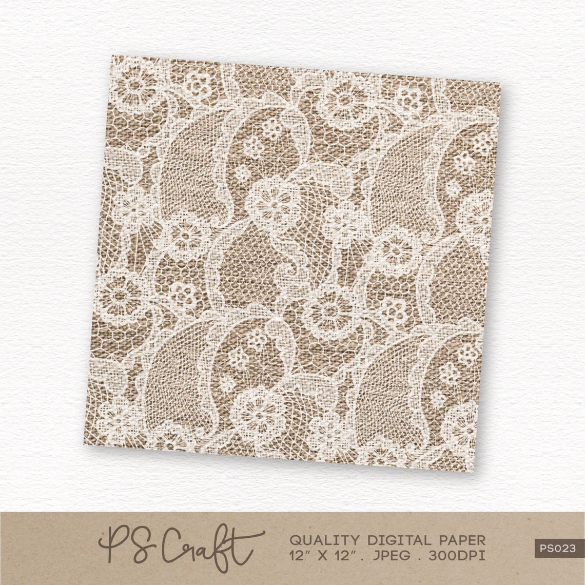 Lace Burlap Digital Papers, Lace Burlap Pattern, Fabric Papers - Etsy