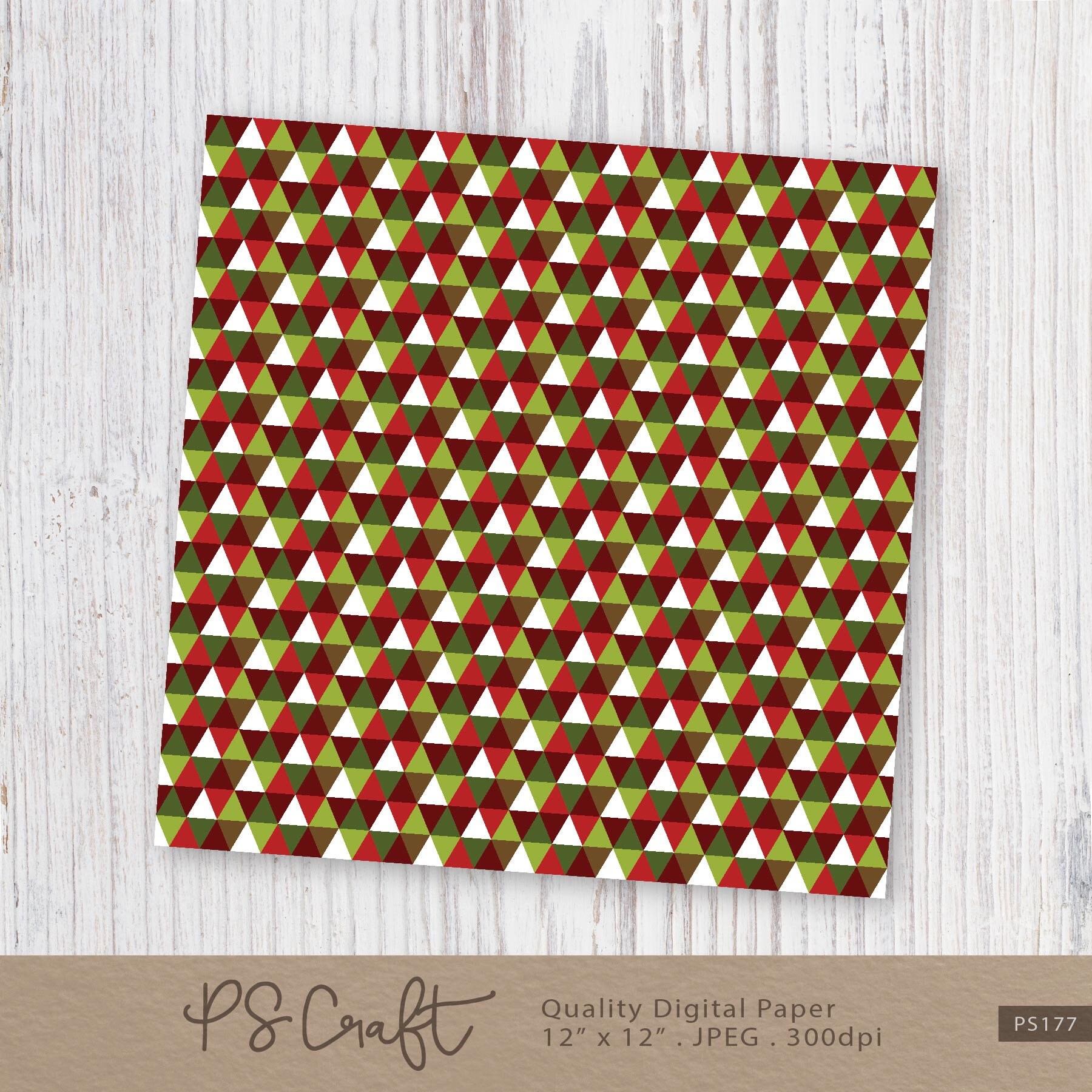 Christmas Geometric Digital Paper SEAMLESS Xmas Digital - Etsy