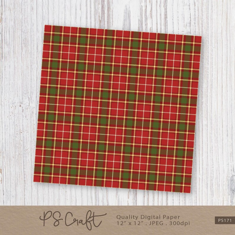 Christmas Plaid Digital Paper SEAMLESS Plaid Digital Paper - Etsy