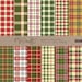 Christmas Plaid Digital Paper, SEAMLESS Plaid Digital Paper, Tartan ...