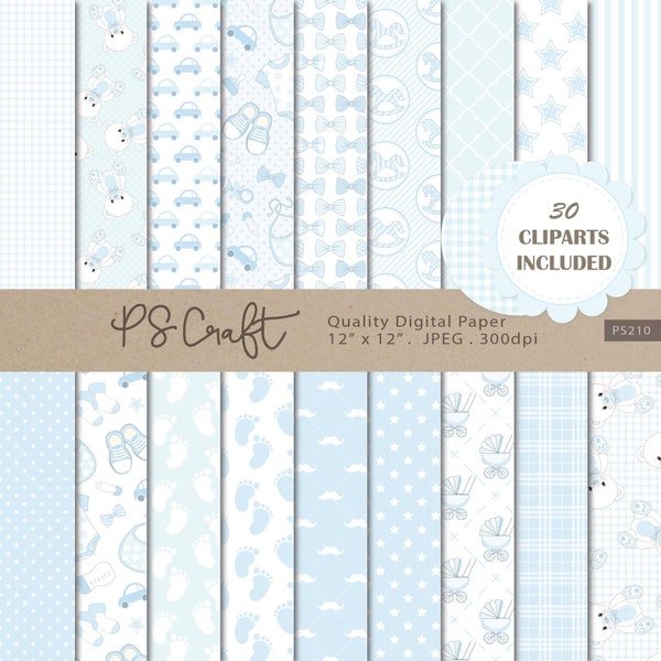 Baby Digital Paper - Etsy