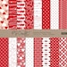 Valentine's Digital Paper, SEAMLESS Valentine's Papers, Red Digital ...
