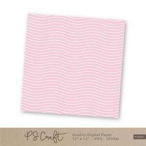 Pink Digital Paper, Baby Pink Papers, Chevrons Stripes Herringbone ...