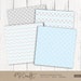 Baby Blue Digital Papers, Baby Shower Digital Paper, Blue Patterns ...
