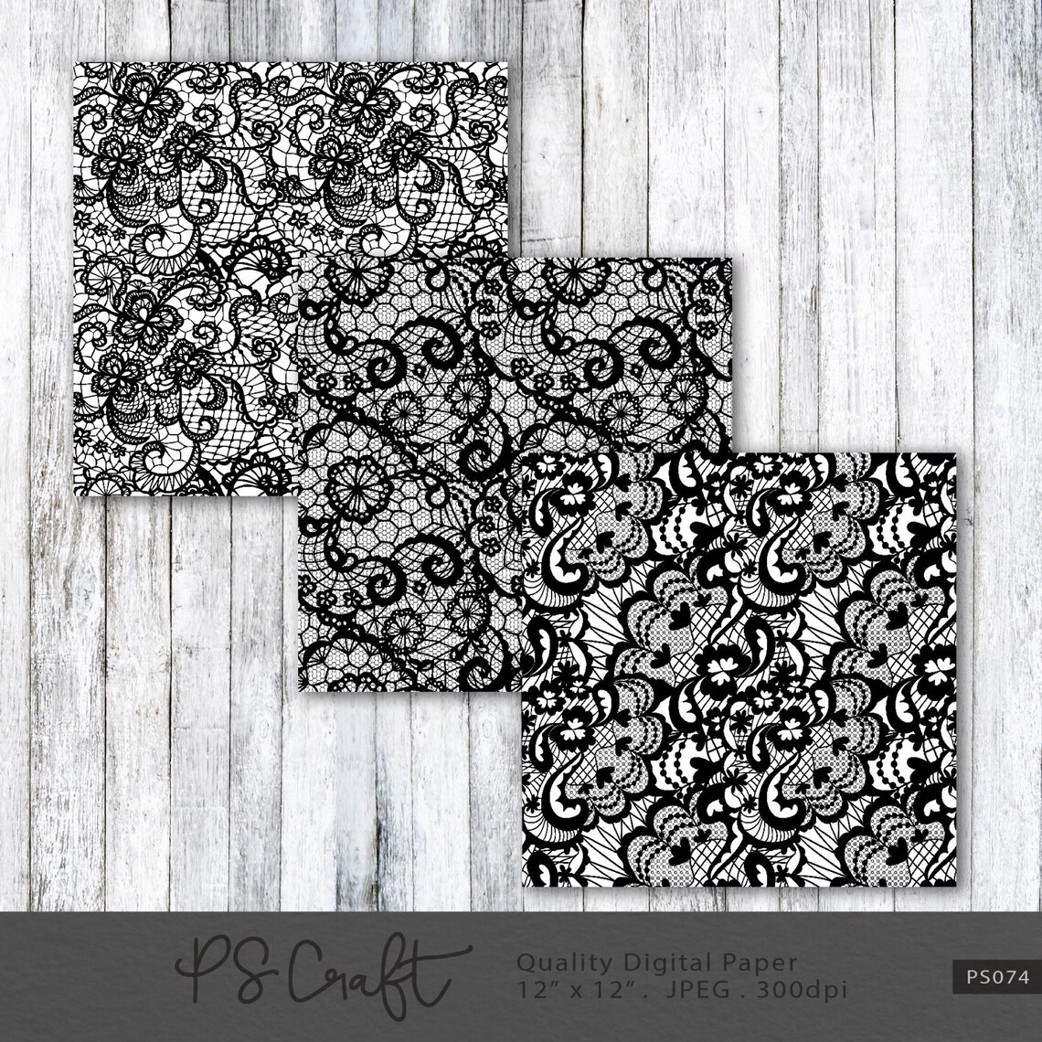 Black Lace Digital Papers SEAMLESS Digital Lace Papers Black - Etsy