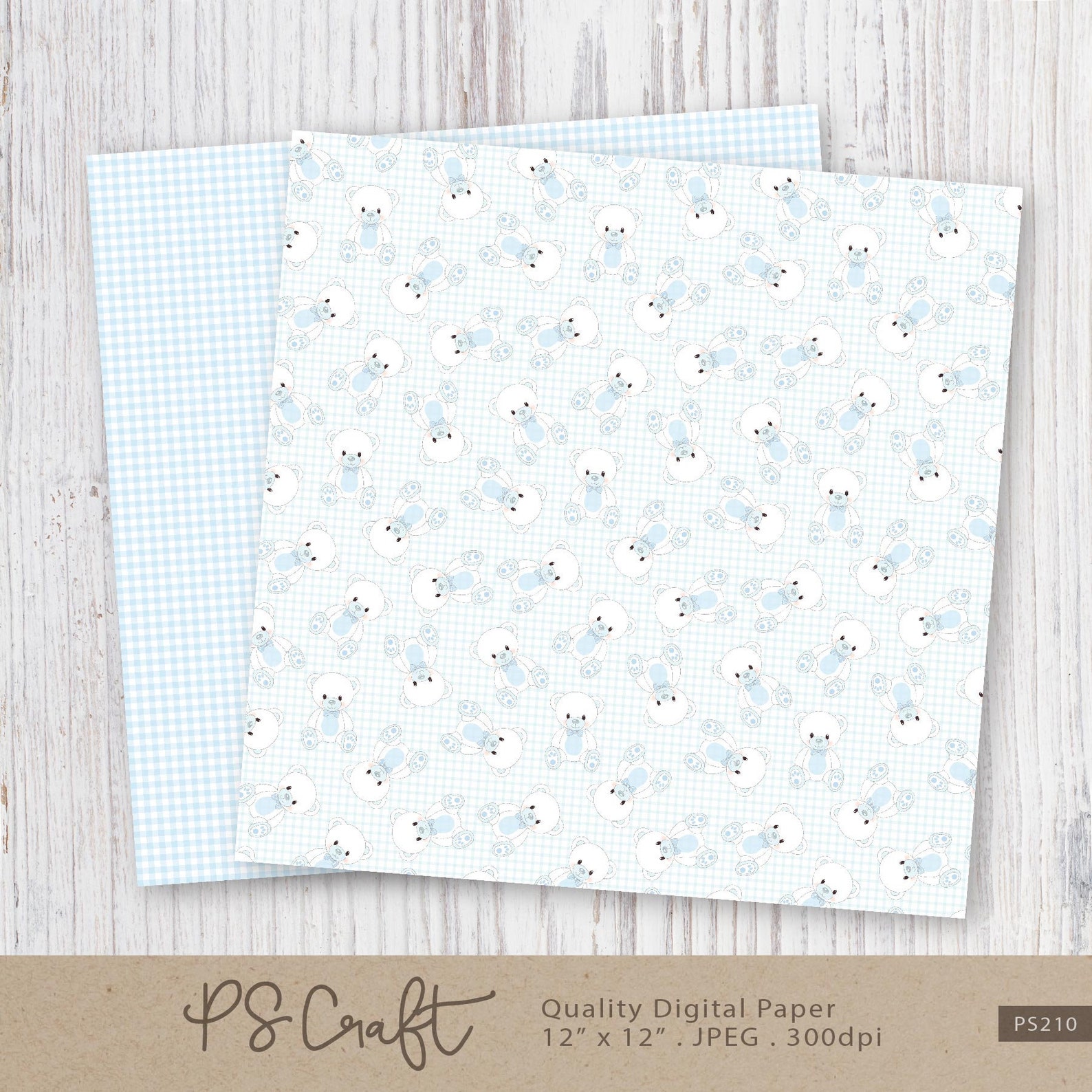 Baby Boy Blue Digital Paper, Seamless Patterns (digital Download) - Etsy