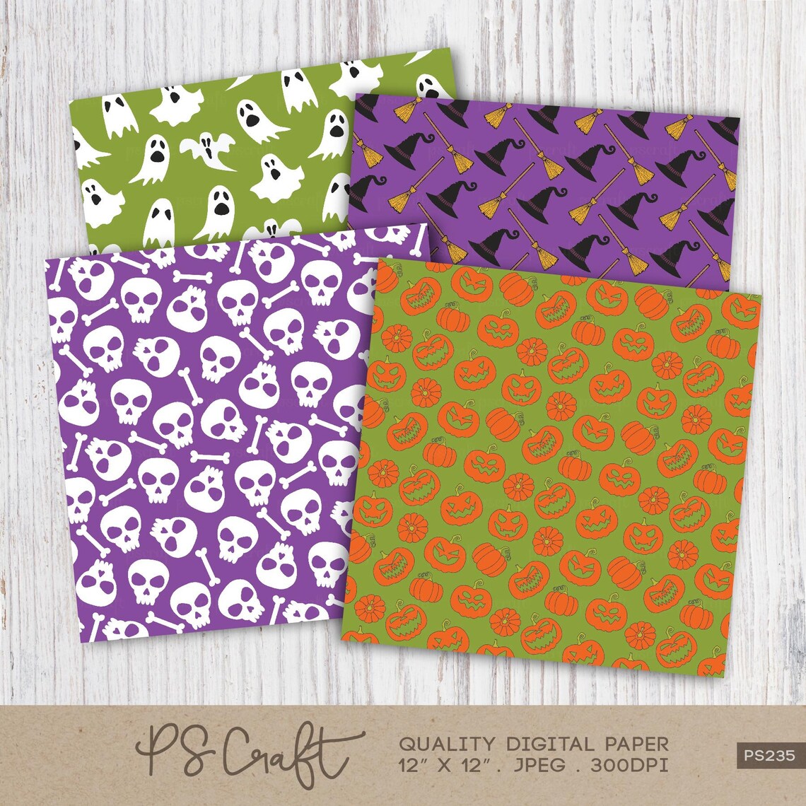 Halloween Digital Paper SEAMLESS Halloween Digital Paper - Etsy