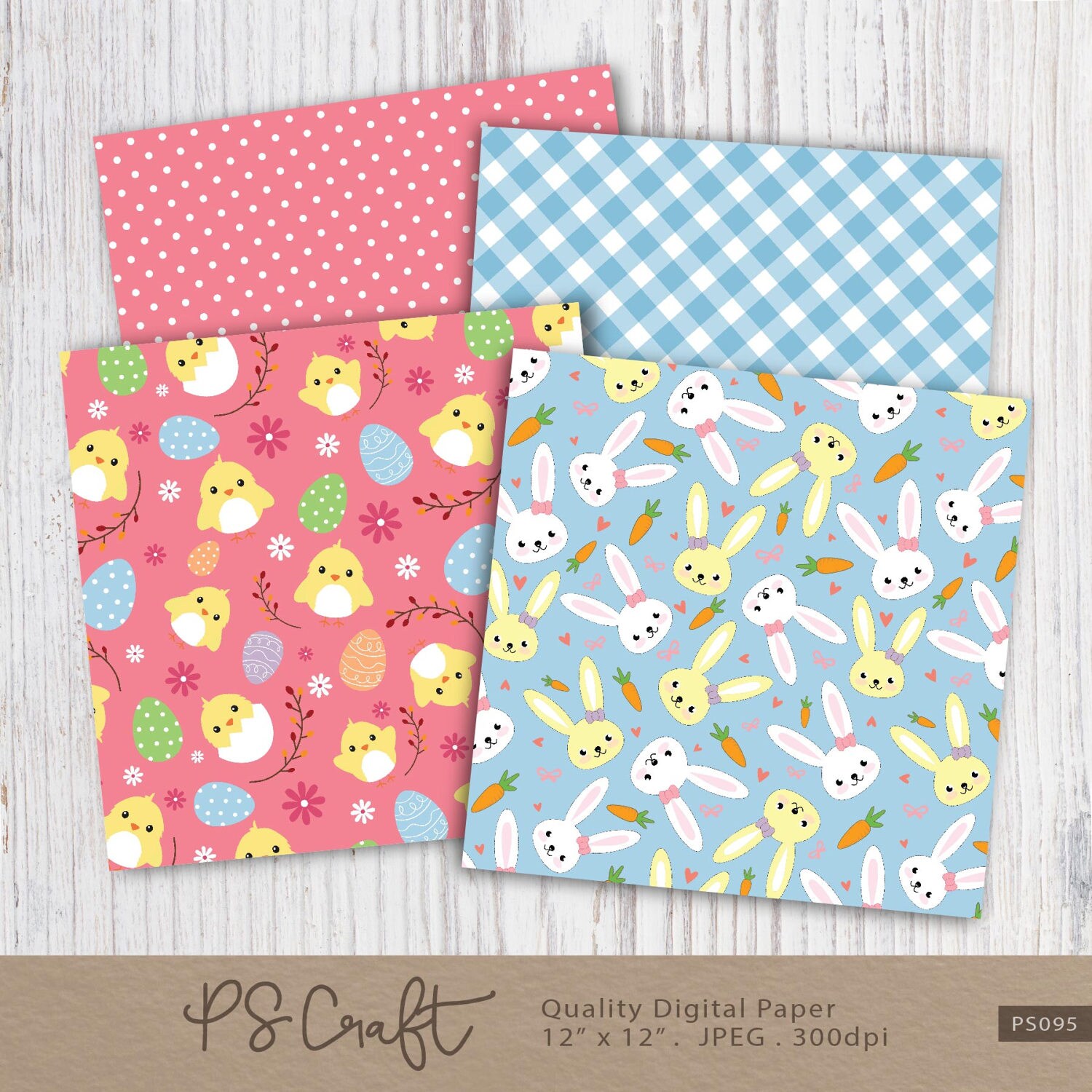 SEAMLESS Easter Fun Digital Papers Easter Papers Easter - Etsy