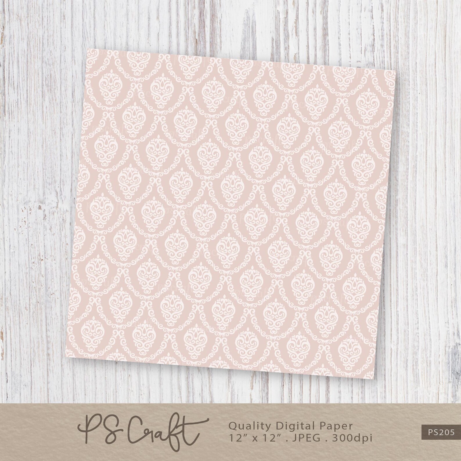 Elegant Damask Digital Papers SEAMLESS Damask Papers Wedding - Etsy