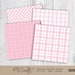 SEAMLESS Pink Plaid Digital Paper, Gingham Tartan Plaid Background ...
