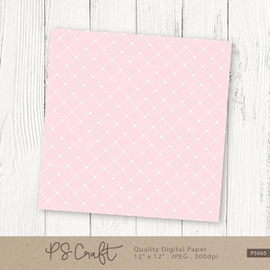 Baby Pink Digital Papers, New Baby Girl Shower Digital Paper, Soft Pink ...
