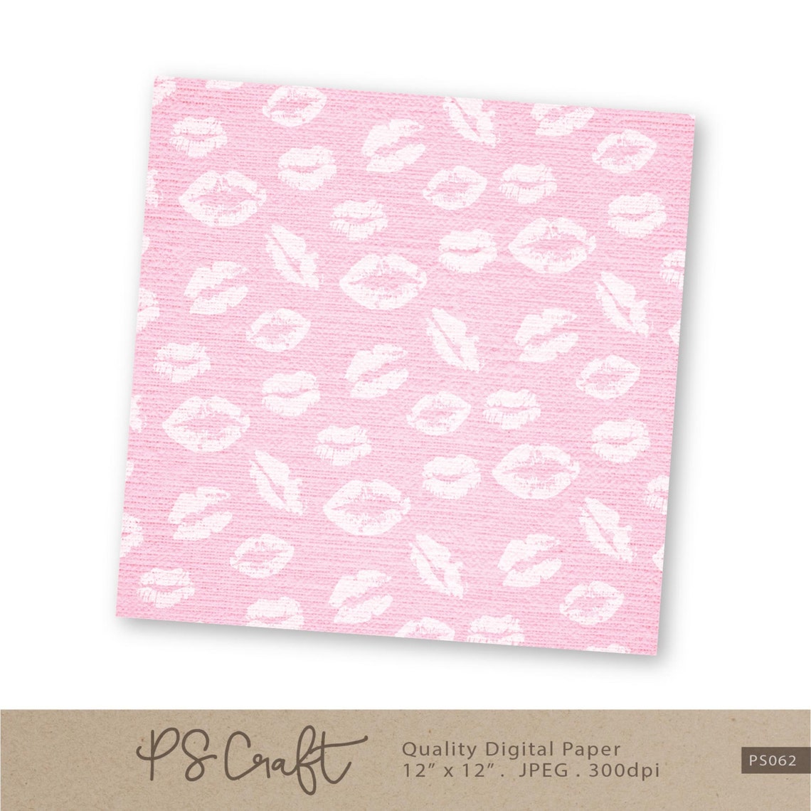 Valentine Canvas Paper Digital Papers, Pink and Red Papers, Canvas ...