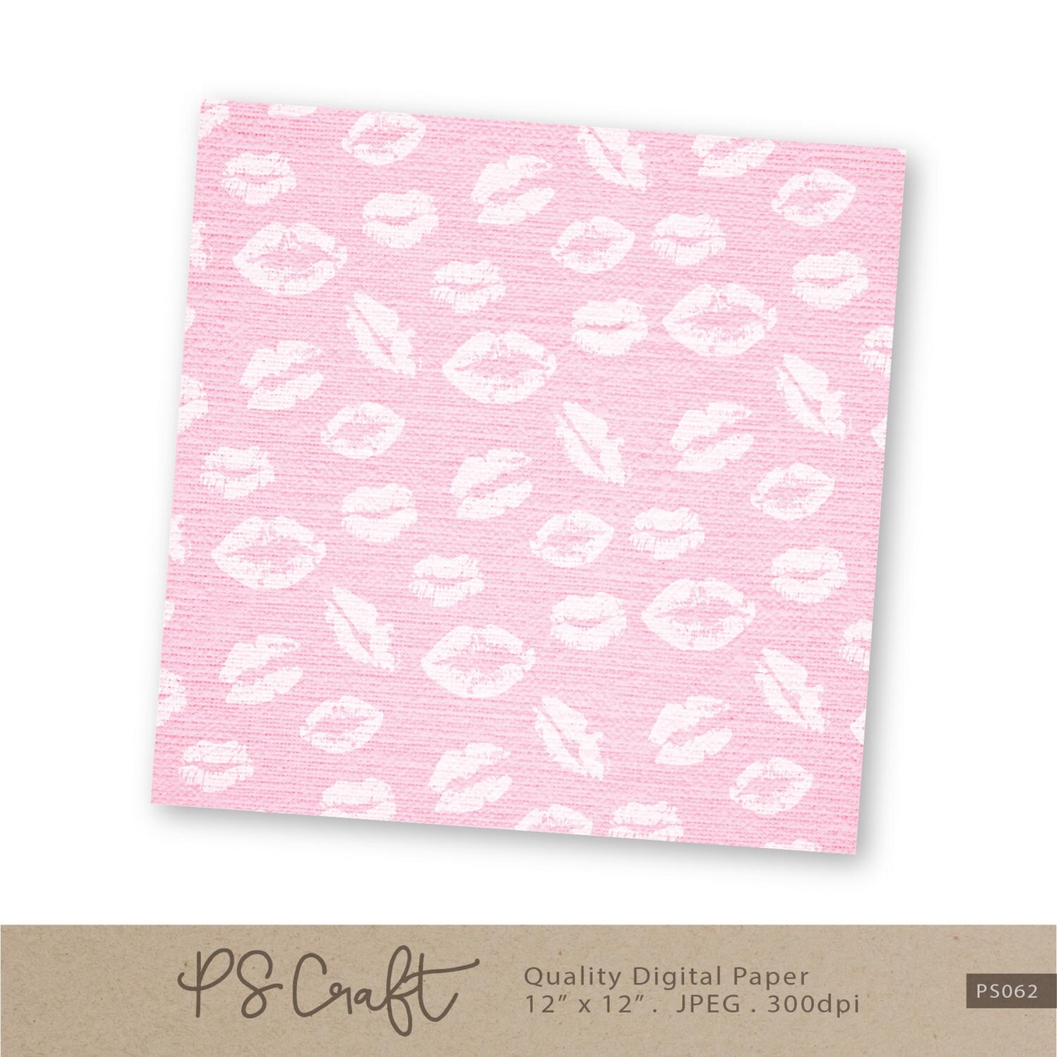 Valentine Canvas Paper Digital Papers, Pink and Red Papers, Canvas ...