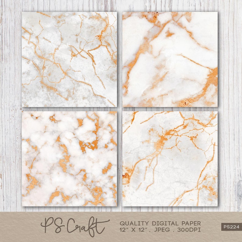 Gold Mable Digital Paper, Gold and White Mable Background, Mable Paper ...