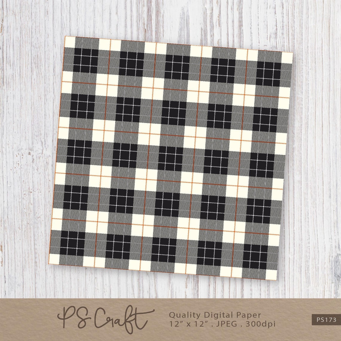 Halloween Plaid Digital Paper, Seamless Tartan (digital Download) - Etsy