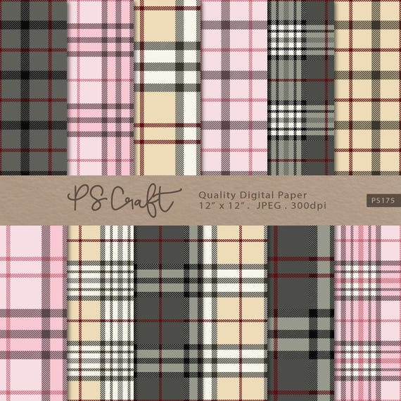 Plaid Scrapbook Paper