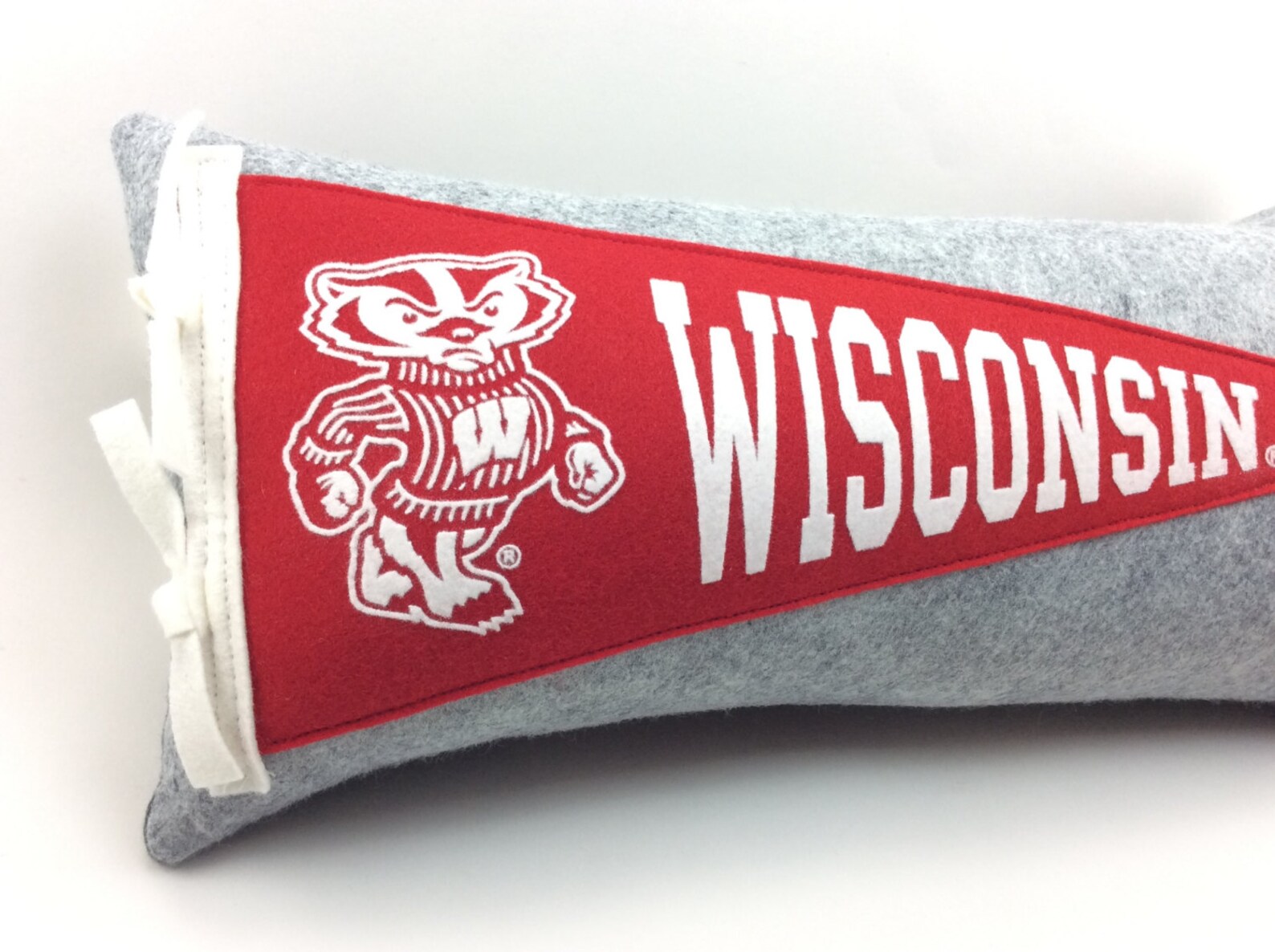 University of Wisconsin Badgers Pennant Pillow Graduation Gift | Etsy
