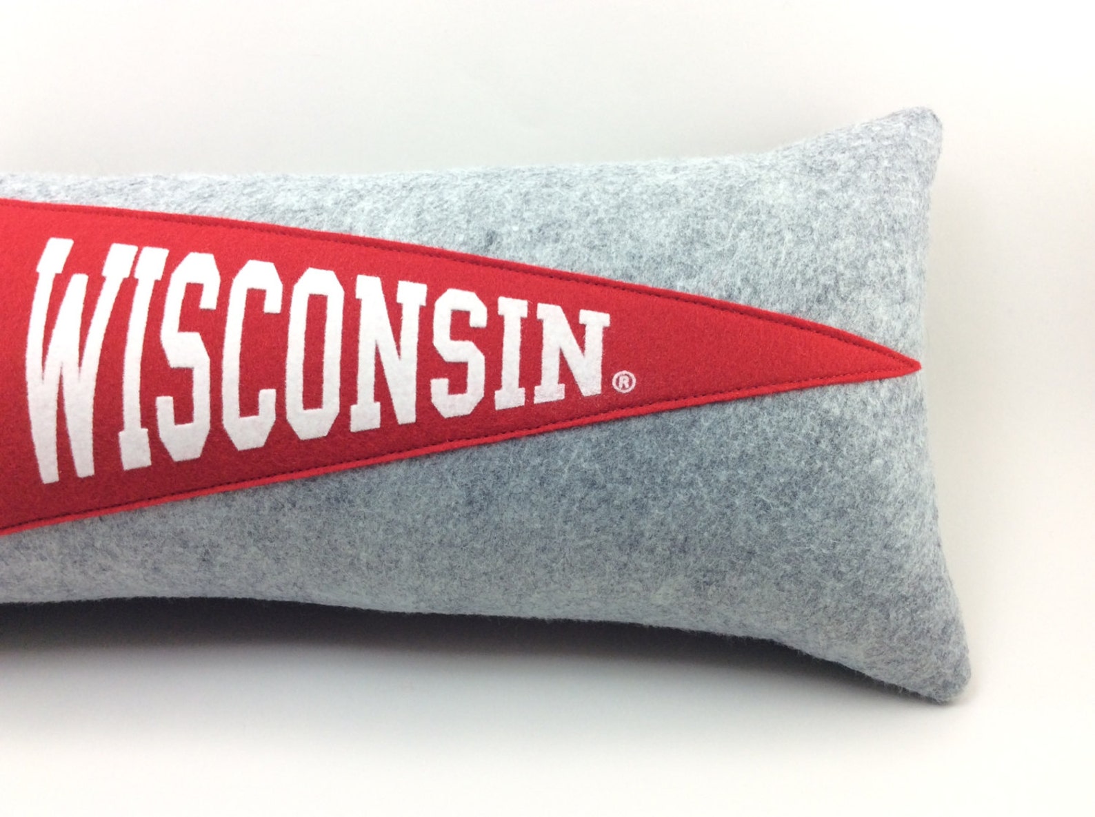 University of Wisconsin Badgers Pennant Pillow Graduation Gift | Etsy