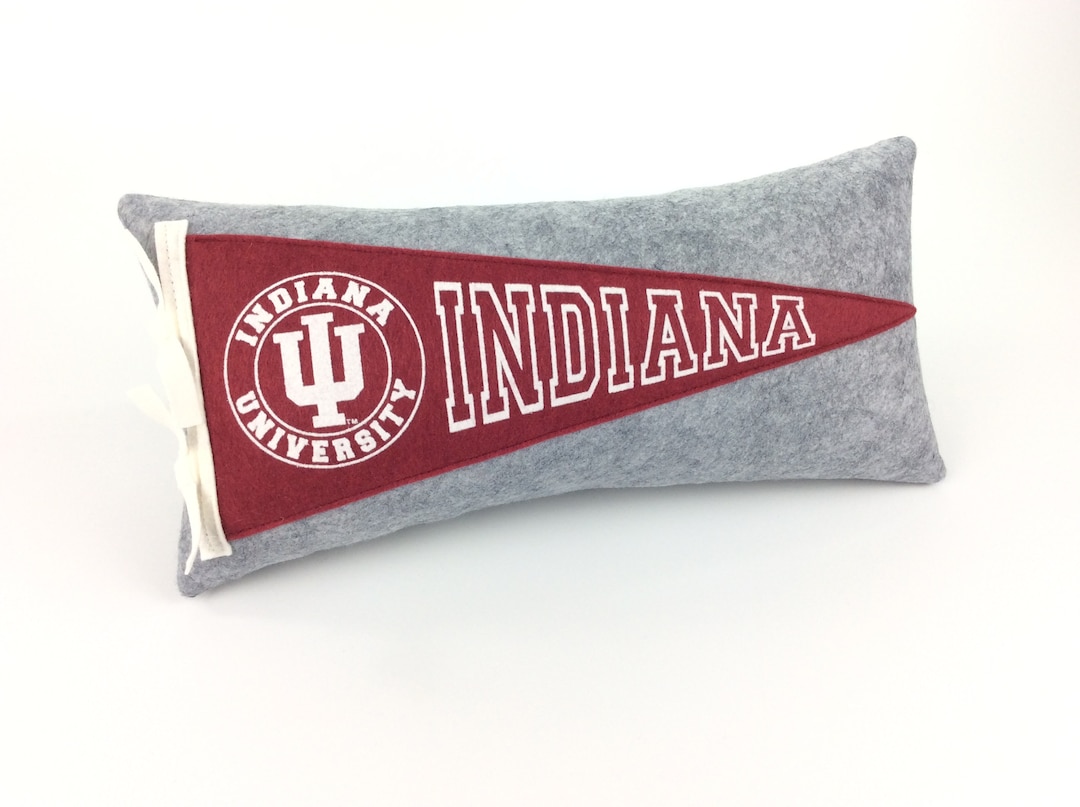 Indiana University Hoosiers Pennant Pillow Graduation Gift Room Decor ...
