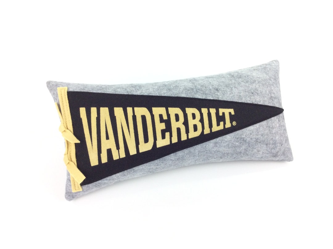 Vanderbilt Pennant Pillow Gift Dorm Room Decor - Etsy