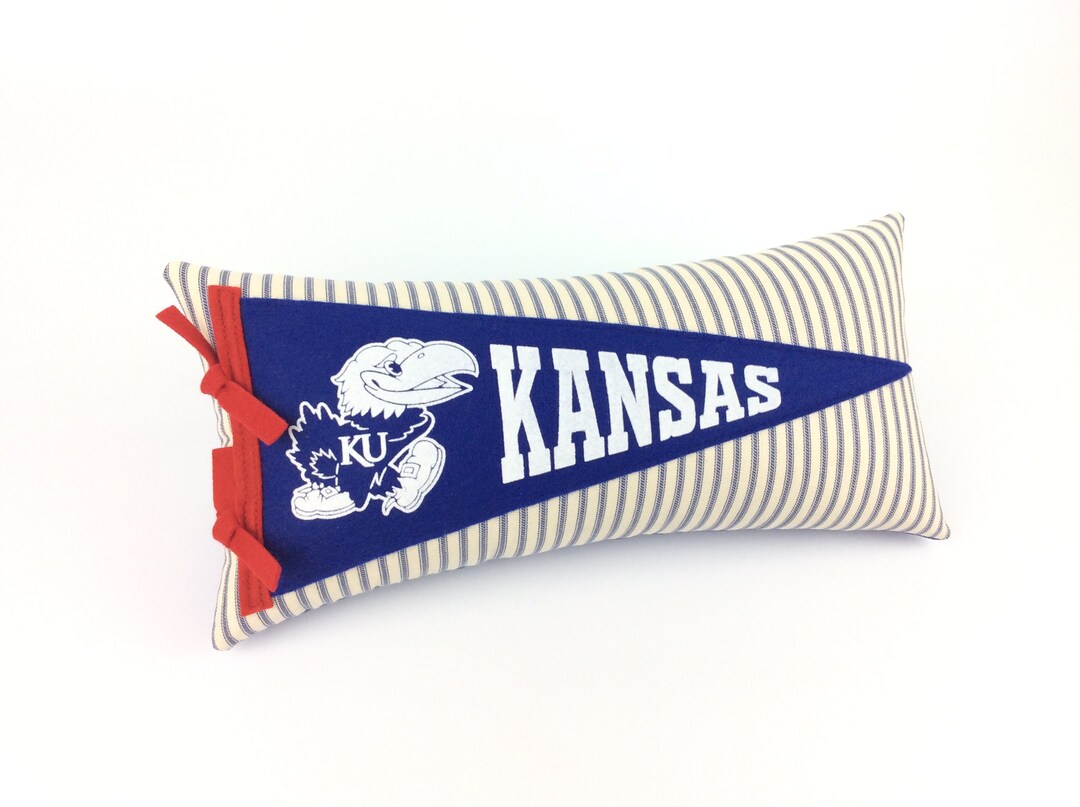 University of Kansas Jayhawks Pennant Pillow KU Graduation Gift Dorm ...