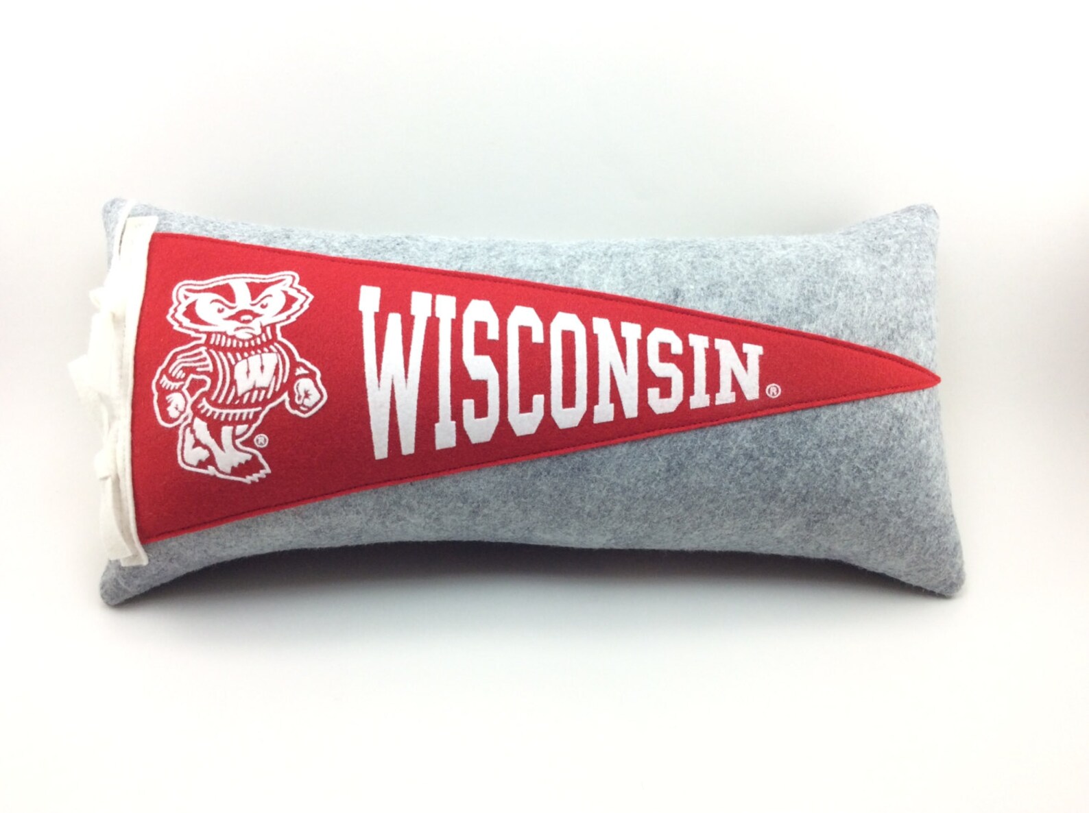 University of Wisconsin Badgers Pennant Pillow Graduation Gift | Etsy