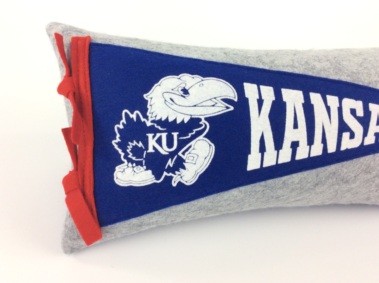 University of Kansas Jayhawks Pennant Pillow KU Graduation - Etsy New ...