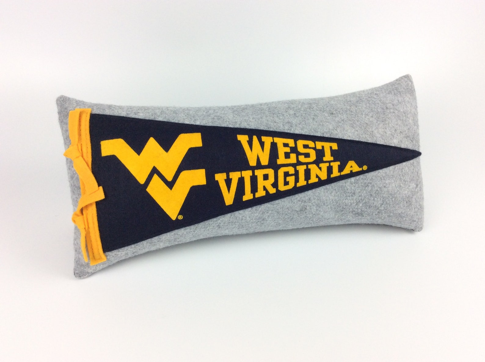 West Virginia University Mountaineers Pennant Pillow | Etsy