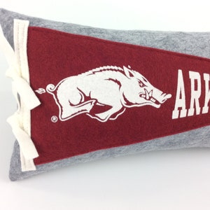 University of Arkansas Razorbacks Pennant Pillow Graduation Gift Room ...