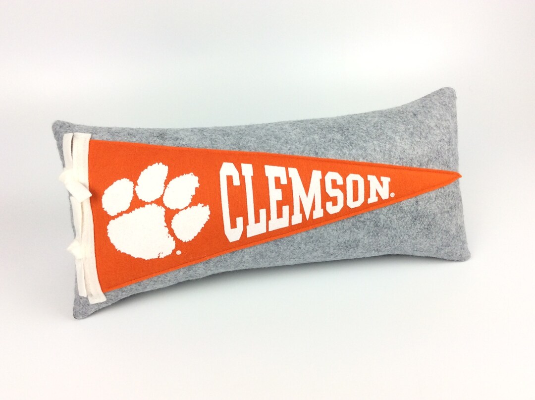 Clemson Pennant Pillow Gift Dorm Room Decor - Etsy