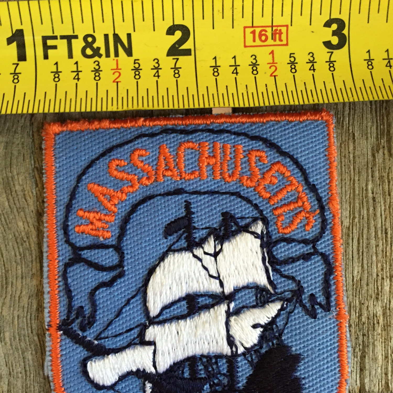 Massachusetts Vintage Souvenir Travel Patch by Voyager - Etsy