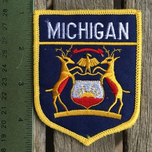 Michigan Flag Souvenir Travel Patch - Etsy