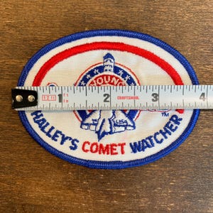 Halley's Comet Watcher, Young Astronauts, Vintage Souvenir Patch - Etsy