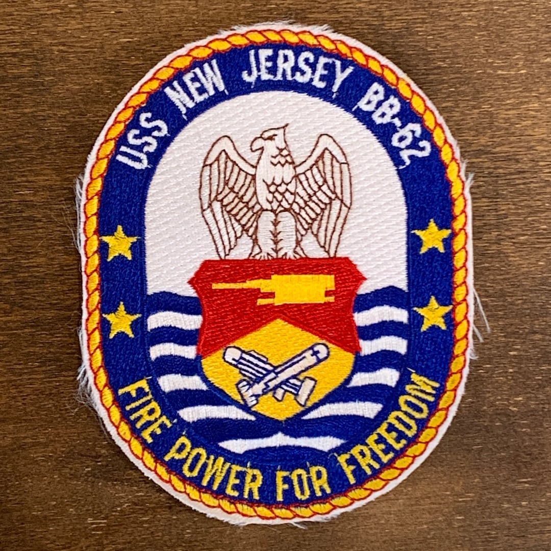 U.S.S. New Jersey BB-62 Battleship Patch - Etsy