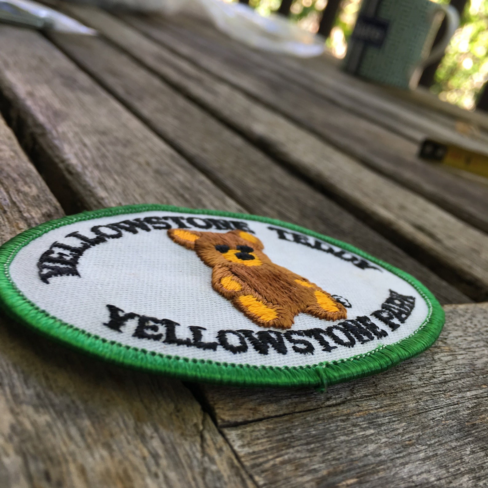 Yellowstone Teddy Yellowstone Park Souvenir Travel Patch - Etsy