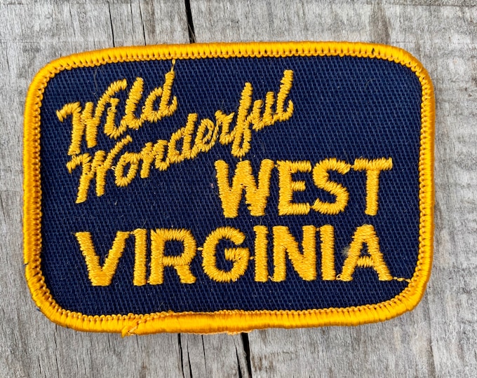 Wild and Wonderful West Virginia Vintage Travel Patch - Etsy